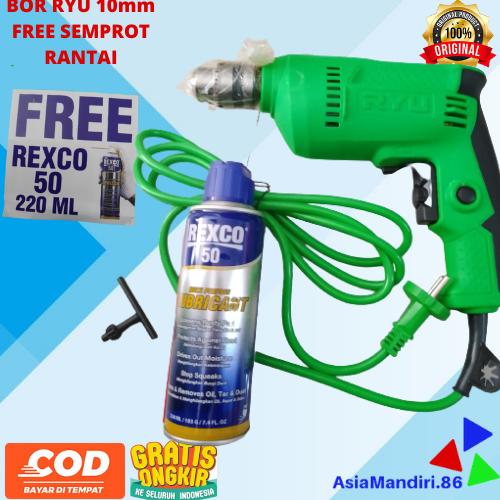 Jual RYU Electric Drill 10mm Biasa Mesin Bor Tangan Listrik - Kab ...