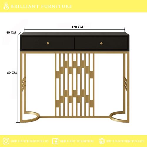 Jual CONSOLE TABLE / MEJA KONSUL MINIMALIS MODERN KAKI BESI GOLD ...