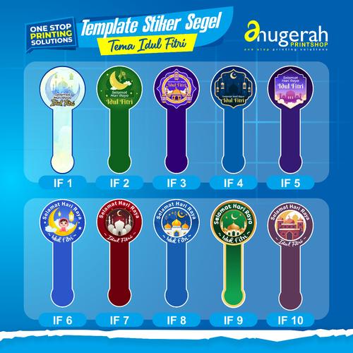 Jual Stiker Segel Toples Lebaran / Sticker Seal Idul Fitri Free ...