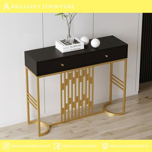 Jual CONSOLE TABLE / MEJA KONSUL MINIMALIS MODERN KAKI BESI GOLD ...