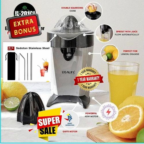 Jual Alat pemeras Jeruk listrik peras lemon Citrus Juicer Idealife IL ...