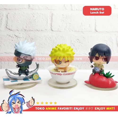 Jual Figure Anime Naruto Lunch Box Uchiha Sasuke Kakashi Hatake Uzumaki ...