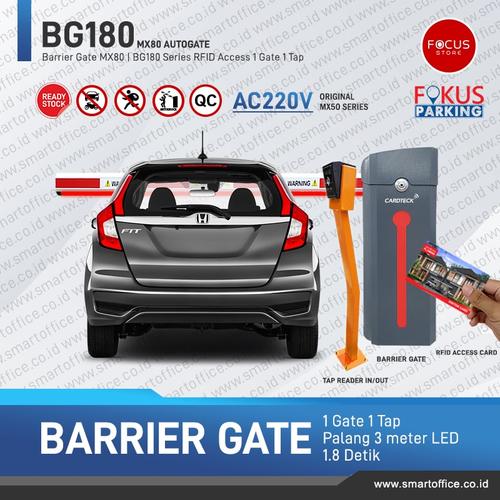 Jual Paket Barrier Gate MX80 RFID Access Gate 1 Tap Reader Software ...