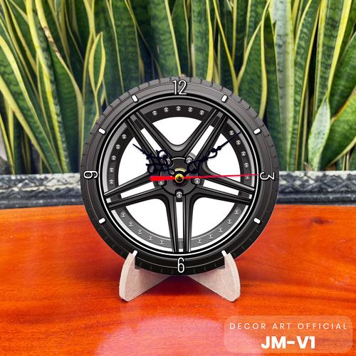 Jual Decor Art Jam Meja Modern Desain Velg Mobil - JMV 1 - JM-V1 - Kab ...