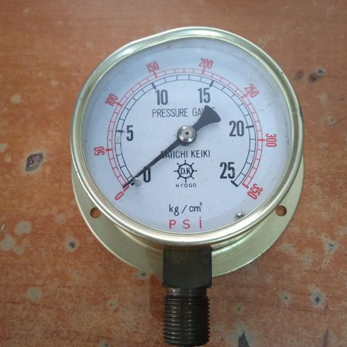 Jual manometer pressure gauge 3" flange 0-25 kg/cm2 0-350 psi ...