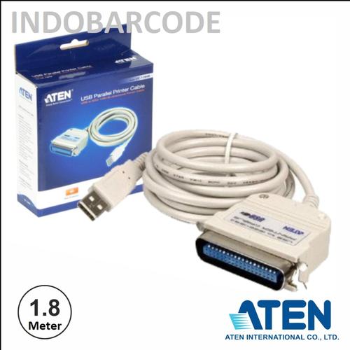 Jual Original ATEN USB Parallel Printer kabel LPT 1.8m Support windows ...
