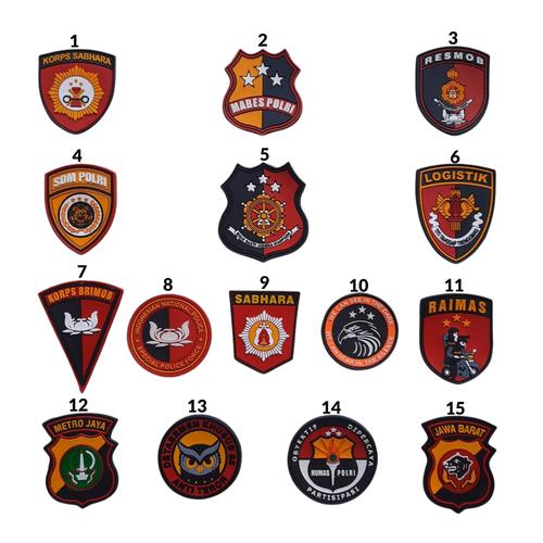 Jual Patch Rubber / Emblem Logo Dinas Lapangan / Harian, Mabes,Resmob ...