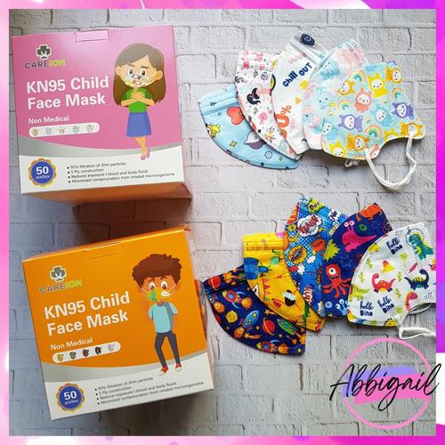 Jual Masker Anak KN95 Kids Premium / KN 95 5ply Anak Motif Karakter isi ...