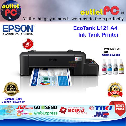 Promo EPSON PRINTER L121 L-121 L 121 INK TANK ECO TANK A4 PRINTER Cicil ...
