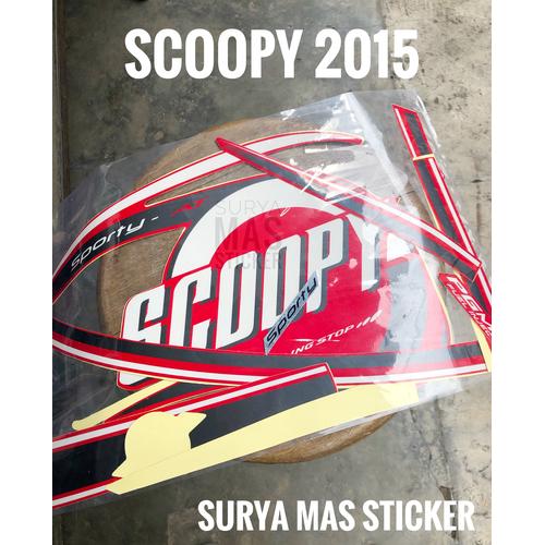 Jual striping scoopy 2015 stiker lis bodi motor honda scopy - Hitam ...