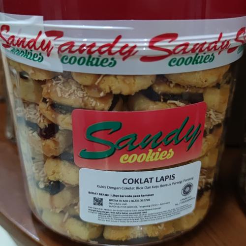 Jual Coklat Lapis Sandy Merah Kue kering 700an gr - Jakarta Timur ...