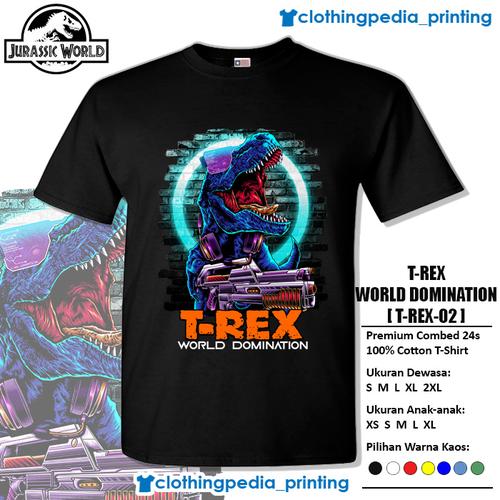 Jual Kaos T-Rex Cyber Dinosaurus Jurassic World Dominion Domination T ...
