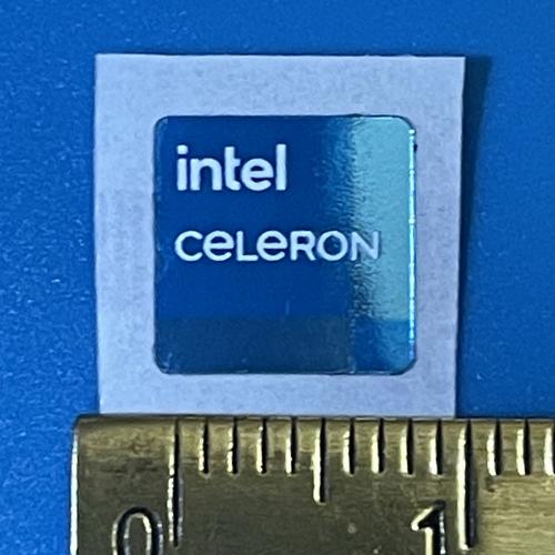 Jual Sticker stiker loho intel Celeron 11/12th gen ori ukuran xs - Kota ...