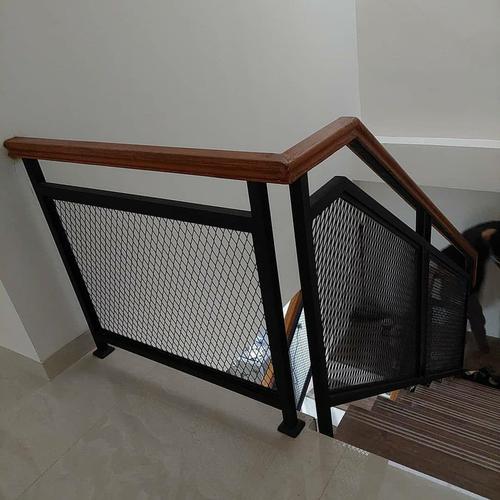 Jual railing tangga expanda industrial pegangan kayu - handrail 4×6 ...