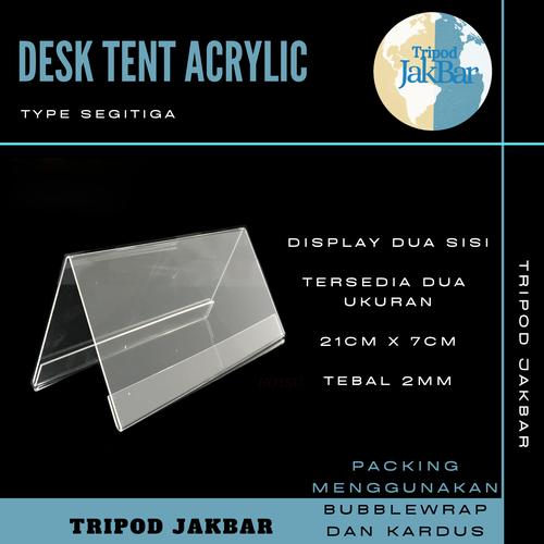 Jual Name plate Akrilik Segitiga - Name Desk Plate Sign Holder Acrylic ...