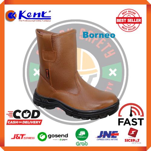 Jual Sepatu Safety Boot Kent Borneo / Safety Shoes Original - Jakarta ...