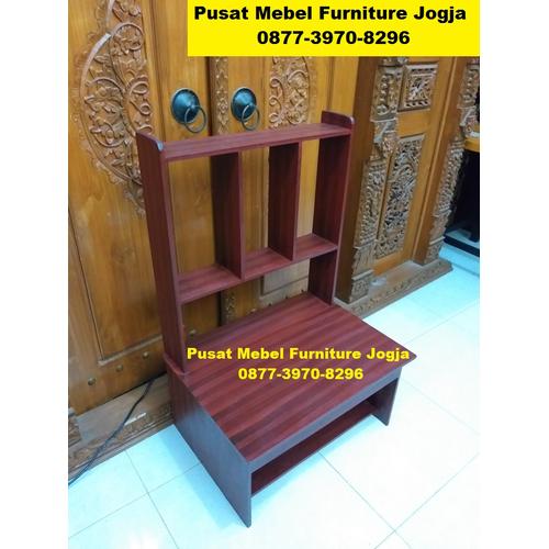 Jual Meja Lemari Rak Buku Belajar Tulis Laptop Komputer Kayu Pendek ...
