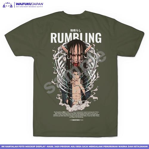 Jual T-shirt Kaos Anime Attack on Titan - Eren Yeager " The Rumbling ...