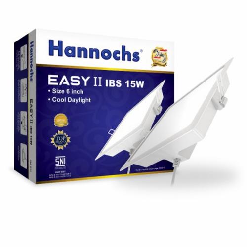 Jual Lampu Downlight LED Tanam Hannochs Easy IBS 15 Watt Square Kotak ...