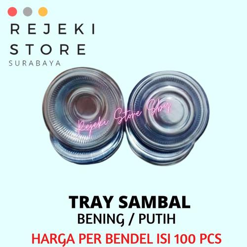 Jual MIKA TRAY SAMBAL BENING / TRANSPARAN (1 PAK ISI 100 BIJI) - Kota ...