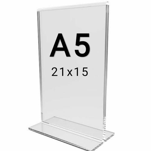 Jual Tent card acrylic A5 / Akrilik tempat menu brosur/display menu ...