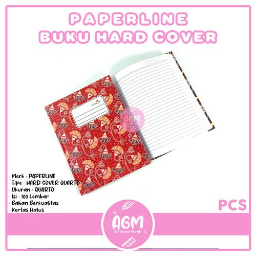 Jual BUKU CATATAN HARDCOVER MERK PAPERLINE UKURAN QUARTO 100LEMBAR /PER ...