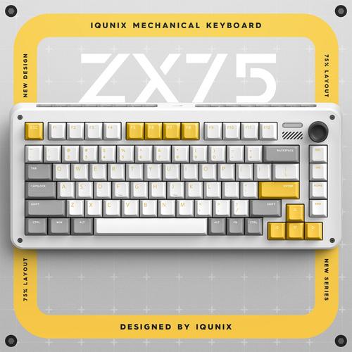 Promo IQUNIX ZX75 Gravity Wave Wireless Mechanical Keyboard RGB LED ...