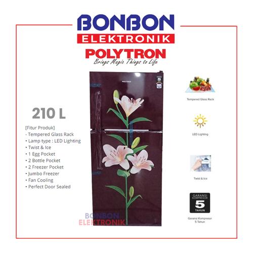Promo Polytron Kulkas 2 Pintu 210L PRB 217 / PRB217 New Belleza 210 L ...