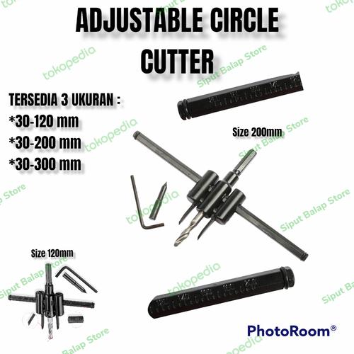 Jual MATA BOR KAYU JANGKA PELUBANG ADJUSTABLE HOLE CUTTER 120 200 300 ...