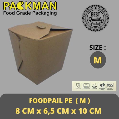 Jual FOOD PAIL KRAFT/RICE BOX COKLAT/PAPER LUNCHBOX/NOODLE BOX - UKURAN ...
