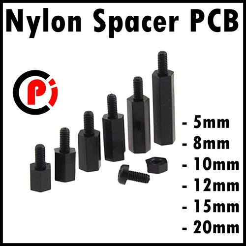 Jual Tiang PCB Bahan Plastik Nylon Spacer M3 Baut 3mm Standoff ...