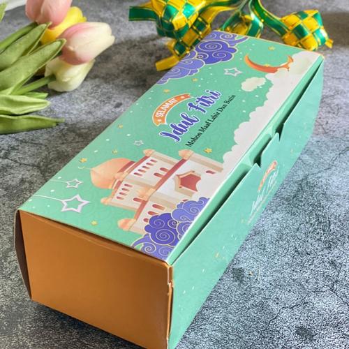 Jual Box Rollcake Lebaran Kotak Packaging Cookies Nastar Idul Fitri ...