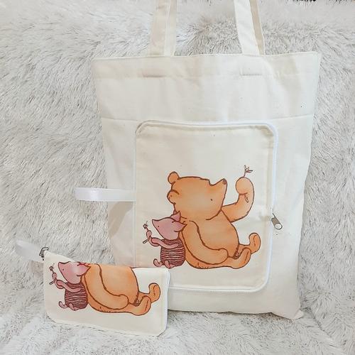 Promo Tas Lipat Foldable Bag Travel Hand Blacu Custom Cetak Souvenir ...