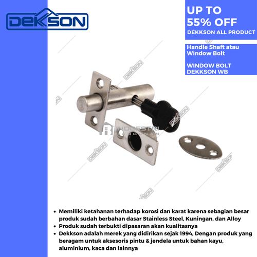 Promo Kunci Shaft Dekkson / Window Bolt Dekkson WB with Key SSS - Kab ...