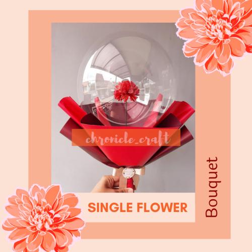 Jual Bloom Flower Bouquet [Sidang/Wisuda/Kado] - 2 Bunga, Biru Muda ...