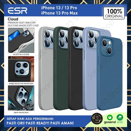Jual Soft Case iPhone 13 Pro Max ESR Cloud Soft-Silicone Micro-fiber ...