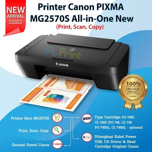 Jual PRINTER CANON PIXMA MG2570S / PRINTER ALL IN ONE MG 2570 S RESMI ...