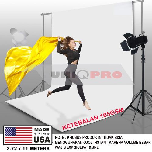 Promo Background Paper Putih 2.7x11m Backdrop Kertas Studio White Foto ...