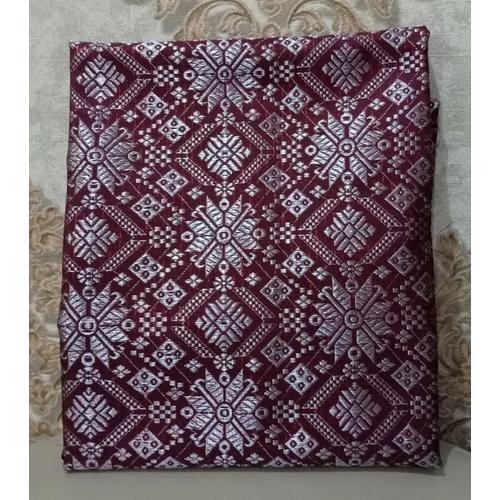 Jual SARUNG SONGKET KHAS MELAYU RIAU ORNAMEN PUCUK REBUNG - Maroon ...