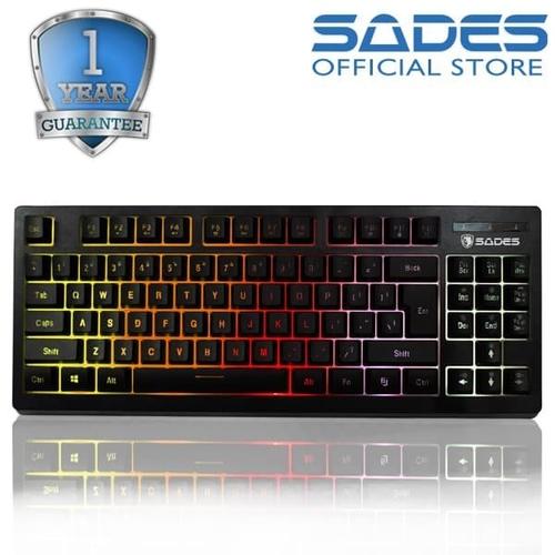 Jual Sades Sabre RGB Gaming Keyboard TKL Slim Original - Hitam ...