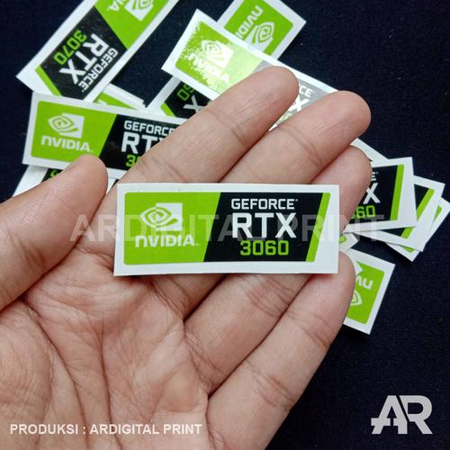 Jual STIKER NVIDIA RTX 3060 STIKER VINYL LAMINASI GLOSSY SATUAN - Kab ...