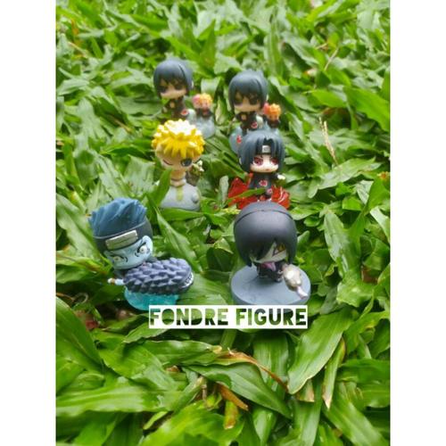 Jual FIGURE SET 6 NARUTO PETIT CHIBI TOPPER KUE ULTAH SASUKE KAKASHI ...