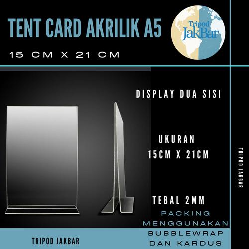 Jual Acrylic A5 - Akrilik Display Stand - Type T - Bening, A5 - Kota ...