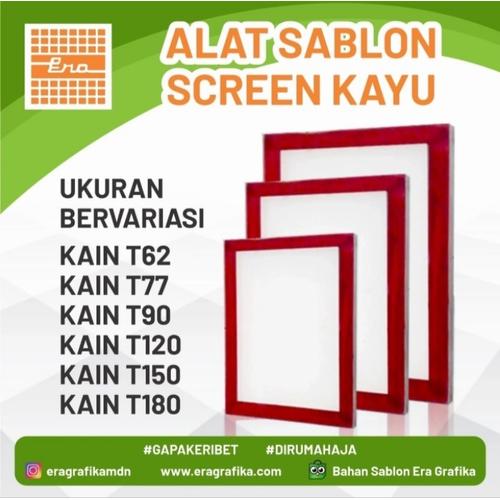 Jual SCREEN KAYU COMPLETE 150T - 10x15 - Kota Medan - BAHAN SABLON ERA ...