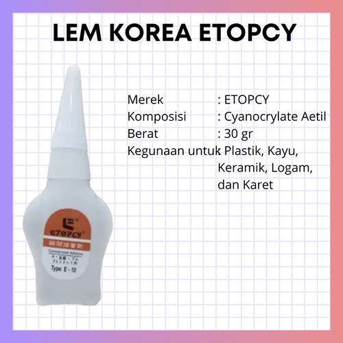 Jual LEM KOREA / LEM POWER GLUE CAIR - Jakarta Barat - gly shop_NEW ...
