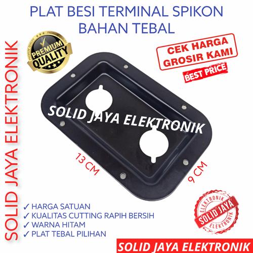 Jual PLAT SPIKON SPEAKER BESI TERMINAL SPEAKON SPEAKER SALON TEBAL 2 ...