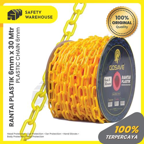 Jual Rantai Plastik Roll 6 mm x 30 m Traffic Cone / Plastic Chain ...