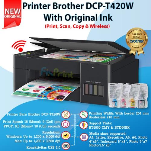 Promo Printer Brother DCP-T420W / 420W Garansi Resmi T420 All in One ...