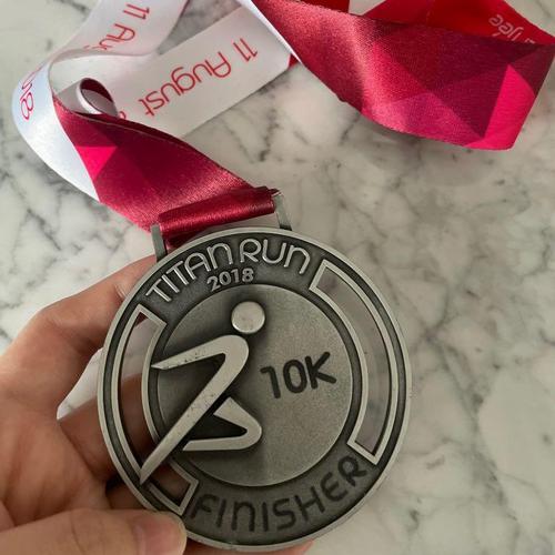 Jual Medali TITAN RUN 2018 Finisher 10K - Kota Surabaya - Be a Grateful ...