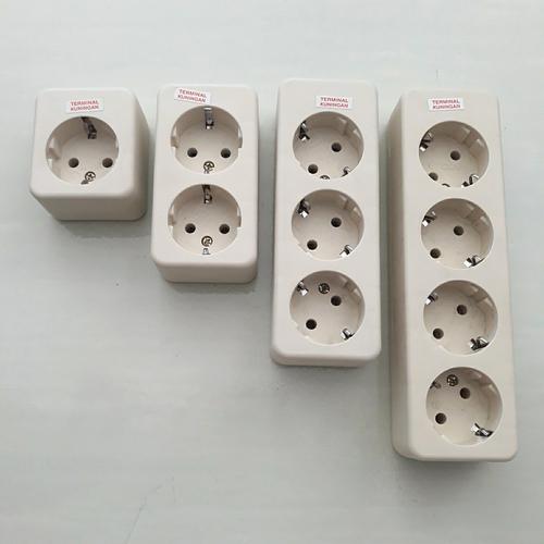 Jual Stop Kontak Uticon Colokan 1 2 3 4 Lubang Terminal Kuningan - 1 lubang - Kota Bekasi ...